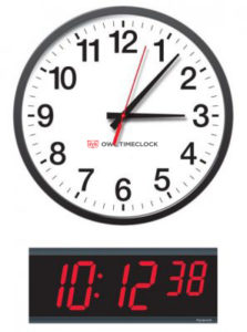 Power Over Ethernet (POE) Wall Clocks - Owl Time Clock
